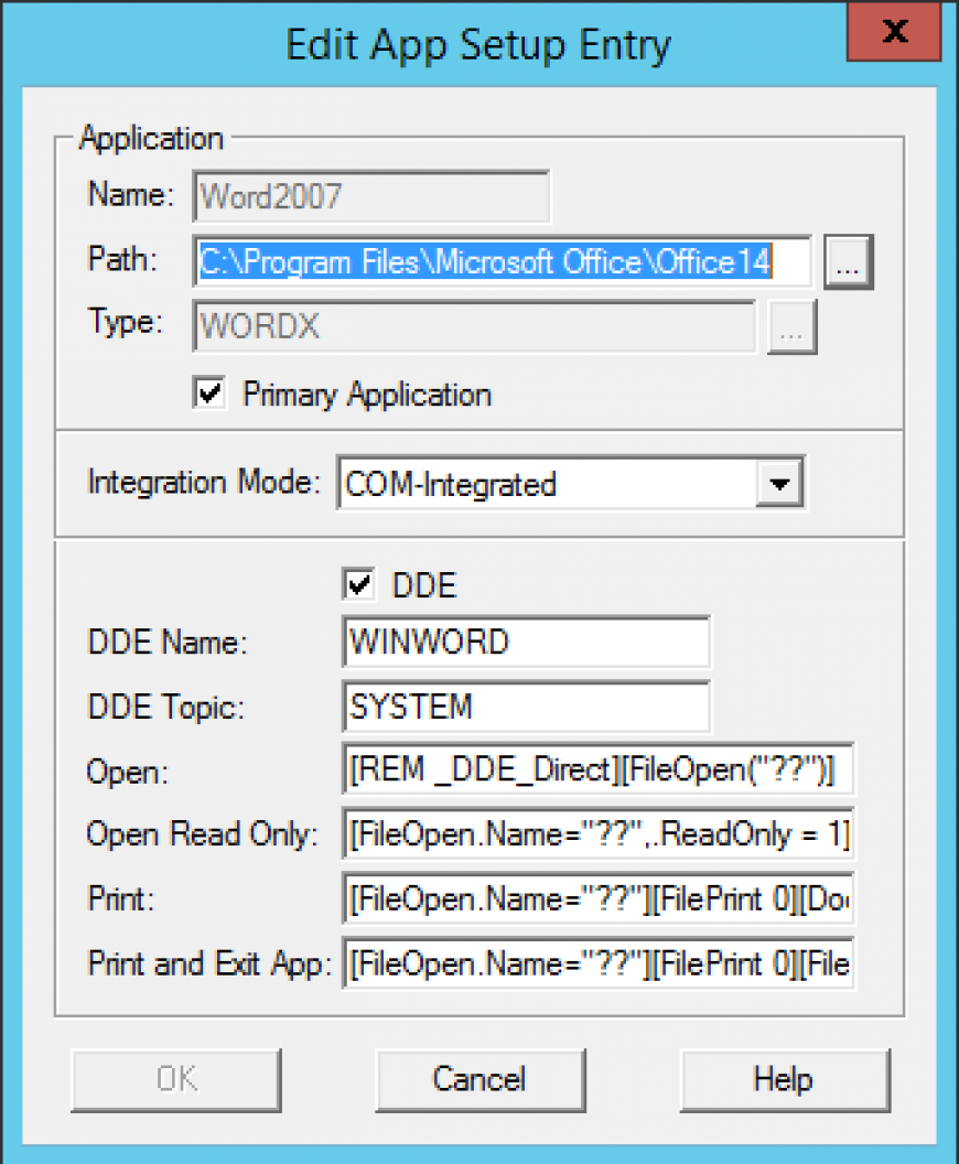 iManage DDE Configuration – ACP Solutions
